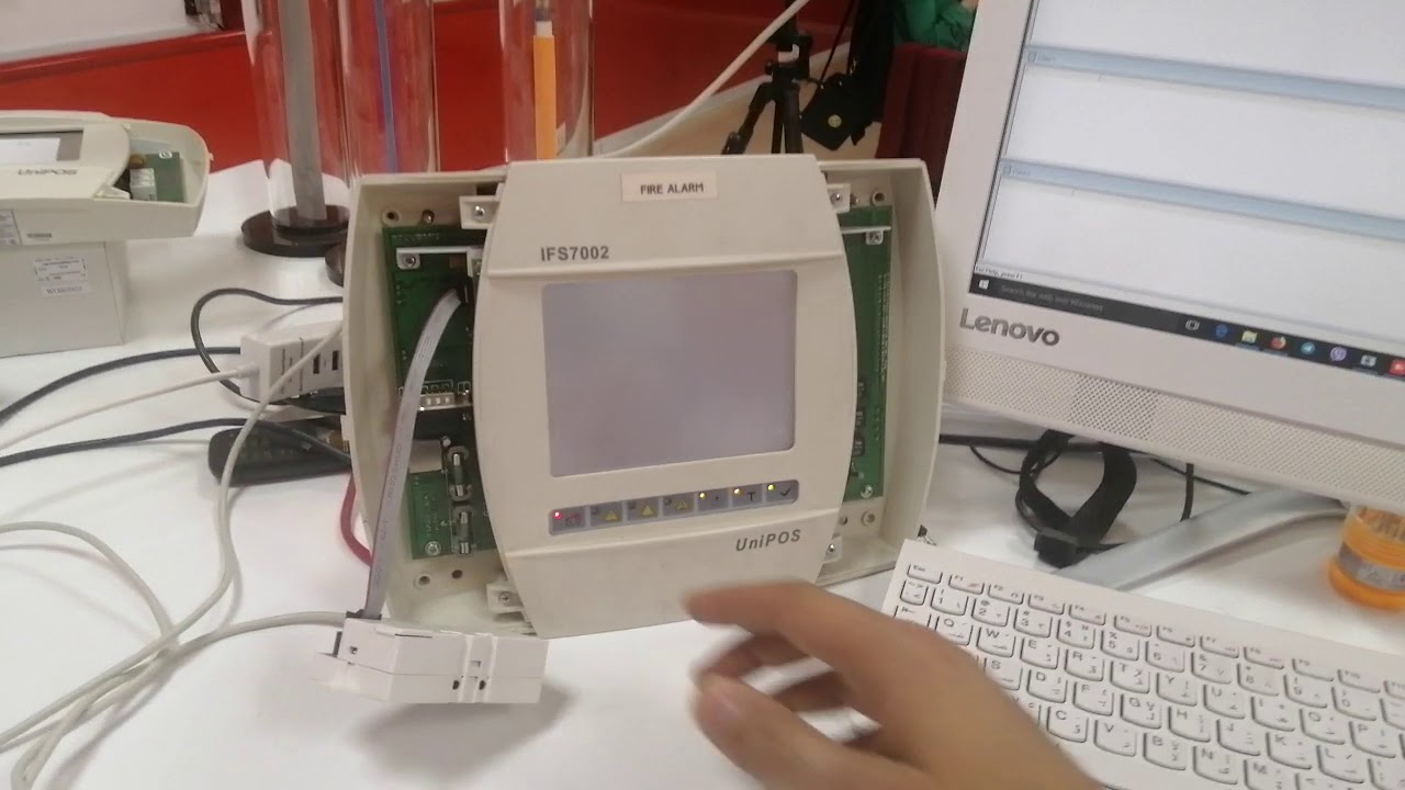 Upgrate Addressable Fire alarm system Unipos (7002 - one loop) - YouTube