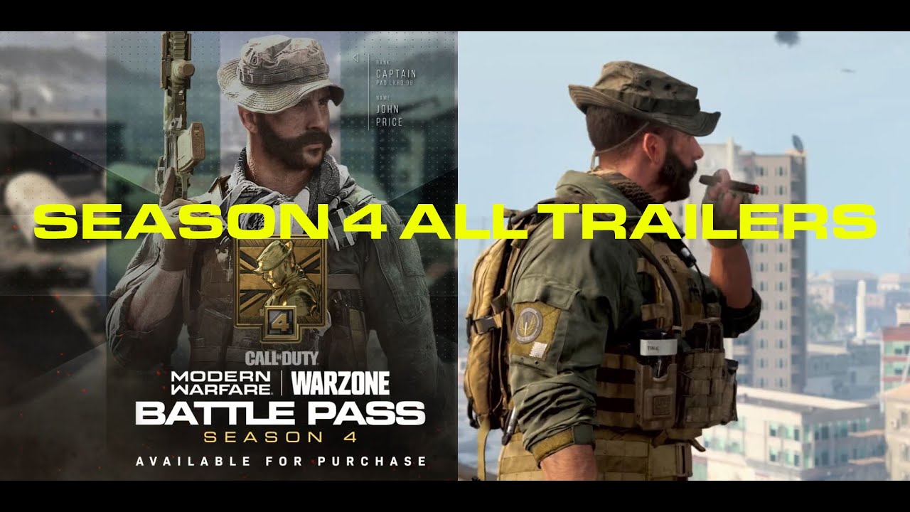 All Season 4 Trailers (Official Season 4 & S4 Battle Pass Trailer ...