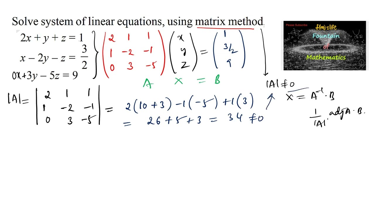 Solve System Of Linear Equations Using Matrix Method 5x 2y 3 3x 2y 5 Solve System Of Linear Equations Using Matrix Method 5x 2y 3 3x 2y 5