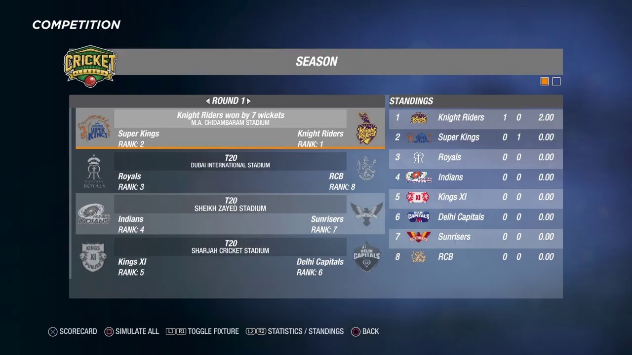 Cricket 19 ps4 Ipl 2020 Gameplay - YouTube