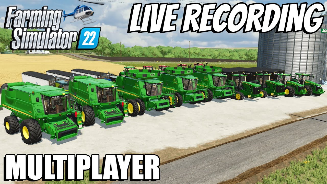Big WHEAT Harvesting Operation - Community Multiplayer | Farming ...