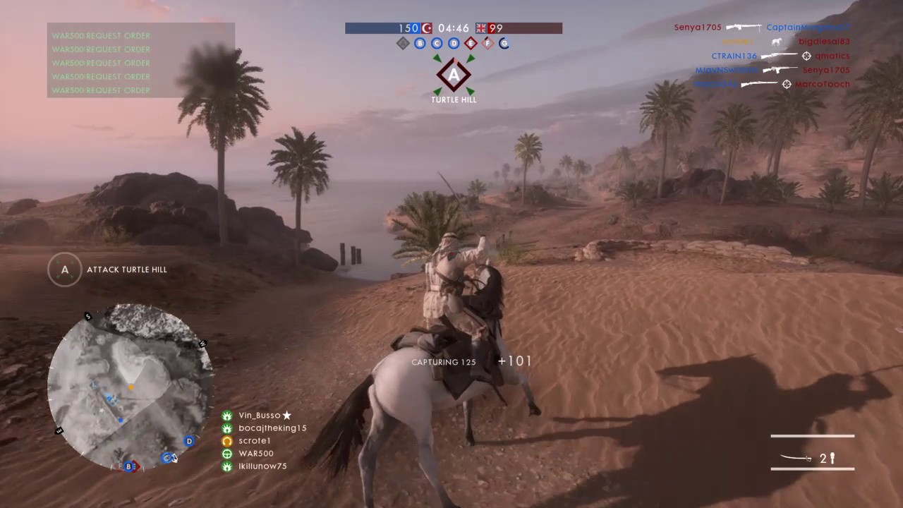 Battlefield 1 Conquest Fao Fortress 52-4 Calvary Part 1 - YouTube