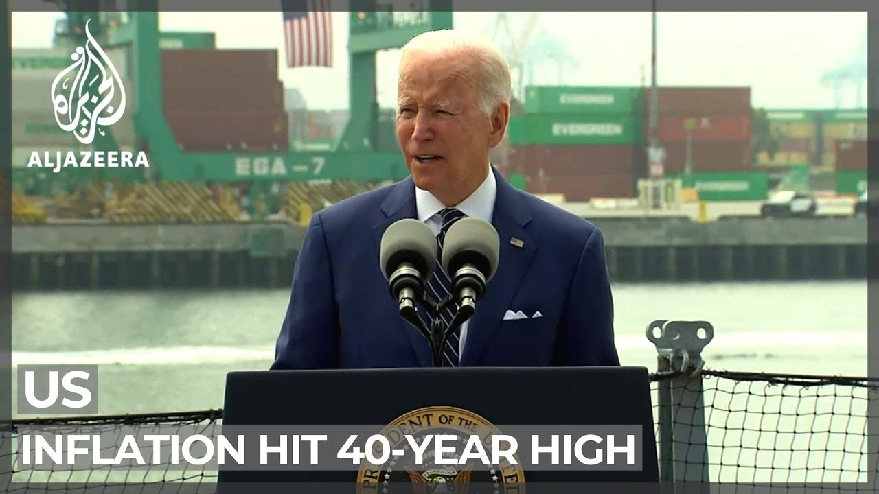 US inflation hit a new 40-year high in May of 8.6 percent - YouTube