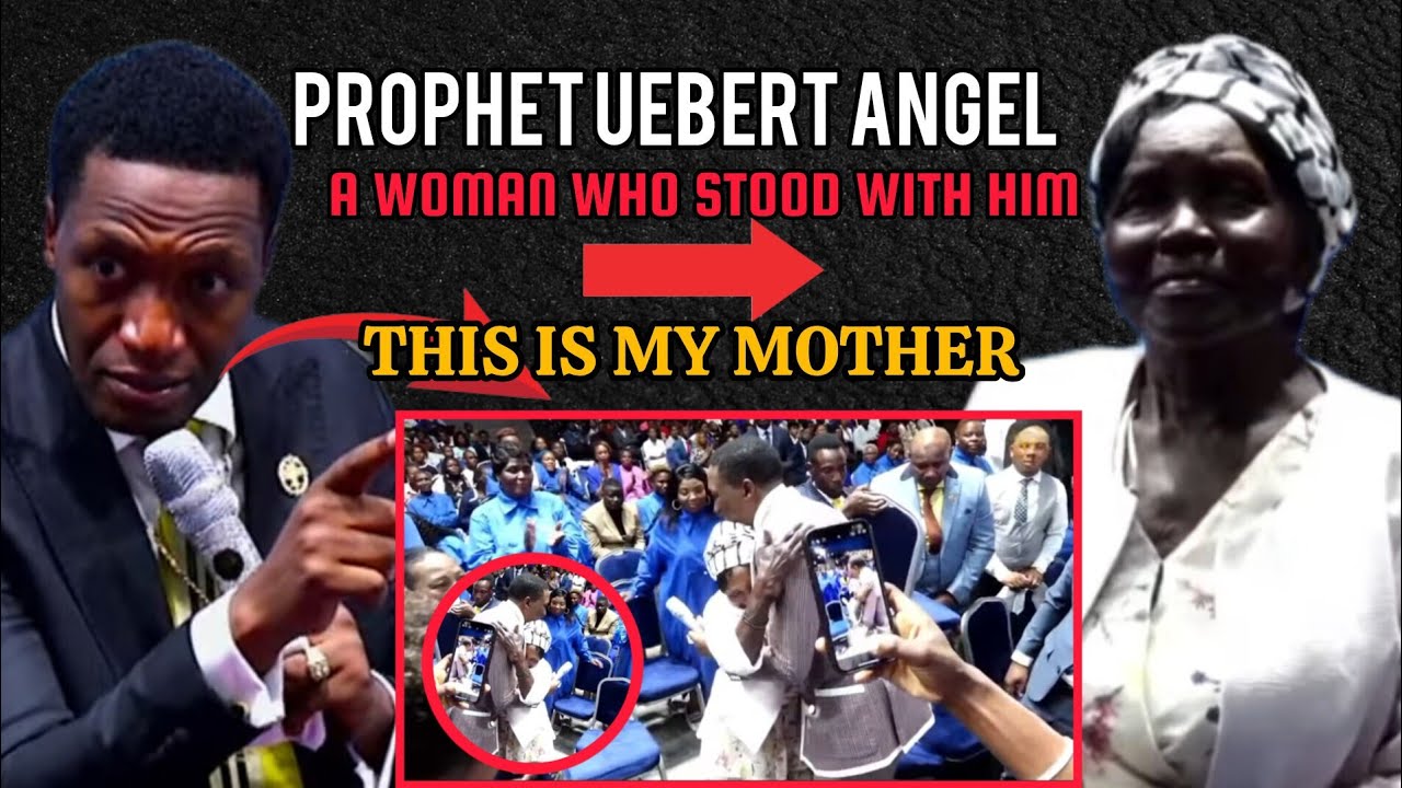 Must Watch Prophet Uebert Angel Introduces his mom that stood with him ...