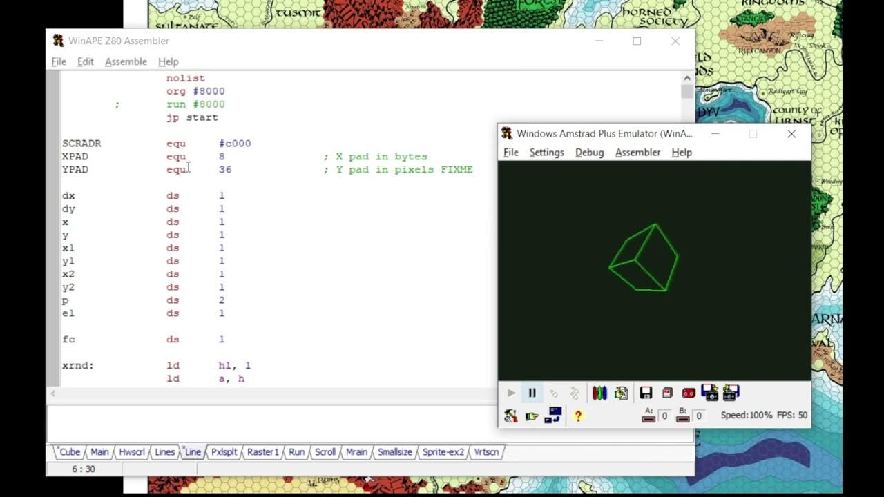 Dead Z80 code laying around in the computer for Amstrad CPC - YouTube