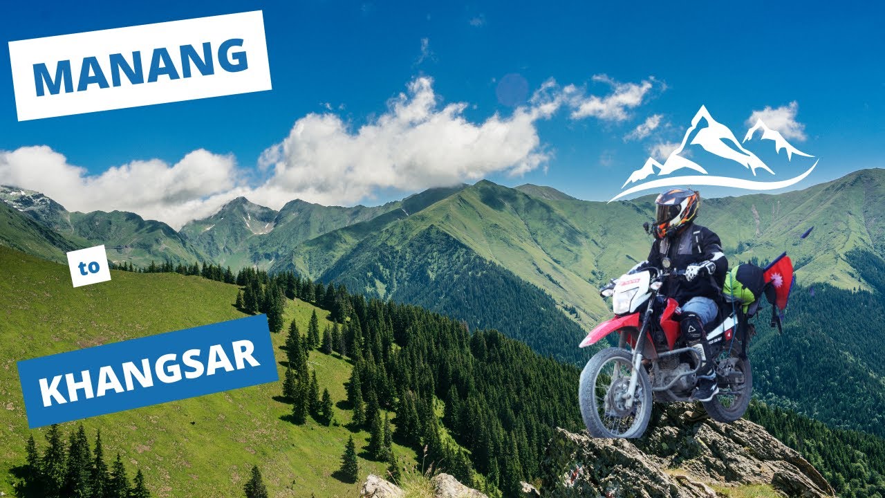 UPPER MANANG TO KHANGSAR | FOREIGNER ASK FOR RIDE ?? | CRASH 😱 ...