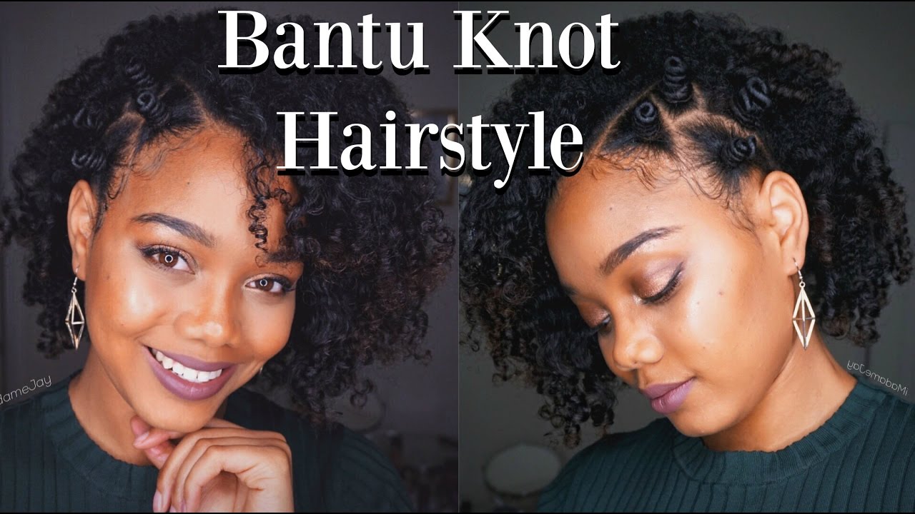 TUTORIAL | BANTU KNOT HAIRSTYLE FOR NATURAL AND TRANSITIONING HAIR ...