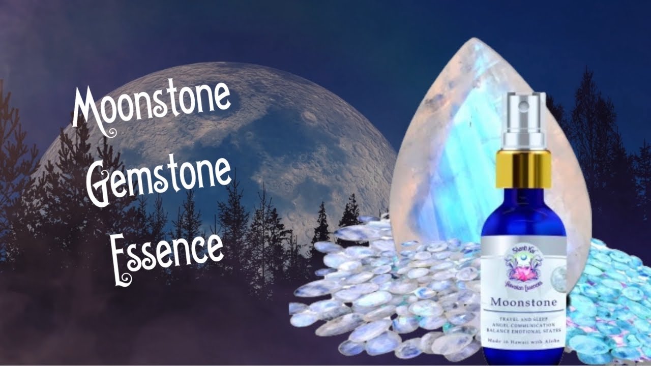Moonstone Gemstone Vibrational Essence for Travel, Stress, Mothers ...