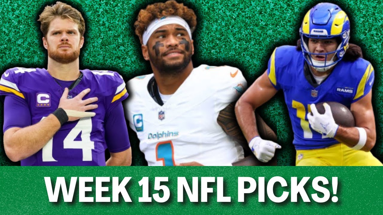 NFL WEEKLY PICKS! WEEK 15 PICKS AND ANALYSIS - YouTube