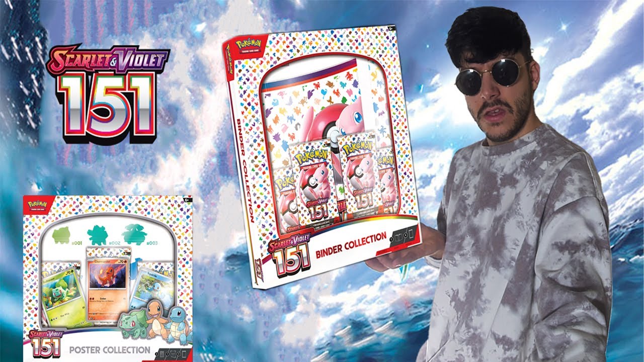 Opening POKEMON 151 Poster collection & Binder collection - YouTube