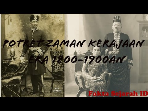 Foto-foto zaman kerajaan di Indonesia pada tahun 1800 hingga 1900an