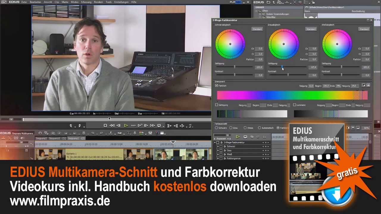 Edius Tipps und Tricks - Multikamera-Schnitt, Farbkorrektur, Ton ...