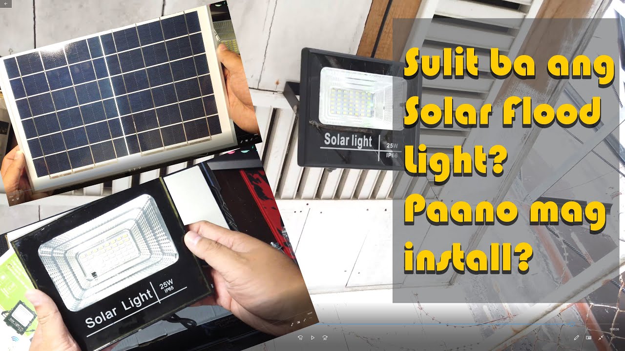 Sulit ba ang Solar Flood Light - how to install solar flood light - YouTube