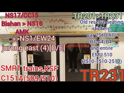 [SMRT](old blue reserve seating stickers)C151A 509/510 from Bishan to ...