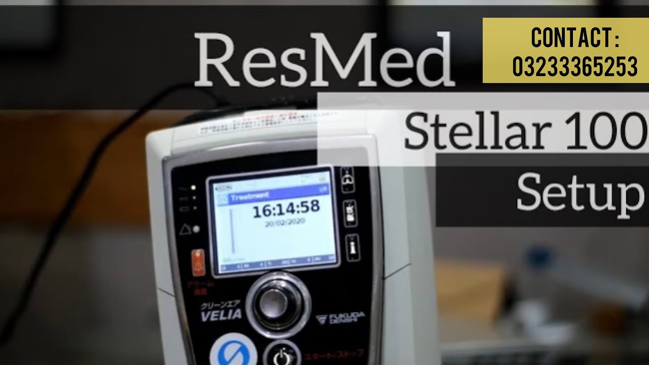 Resmed stellar 100 bipap setup | how to set stellar 100 | resmed bipap ...