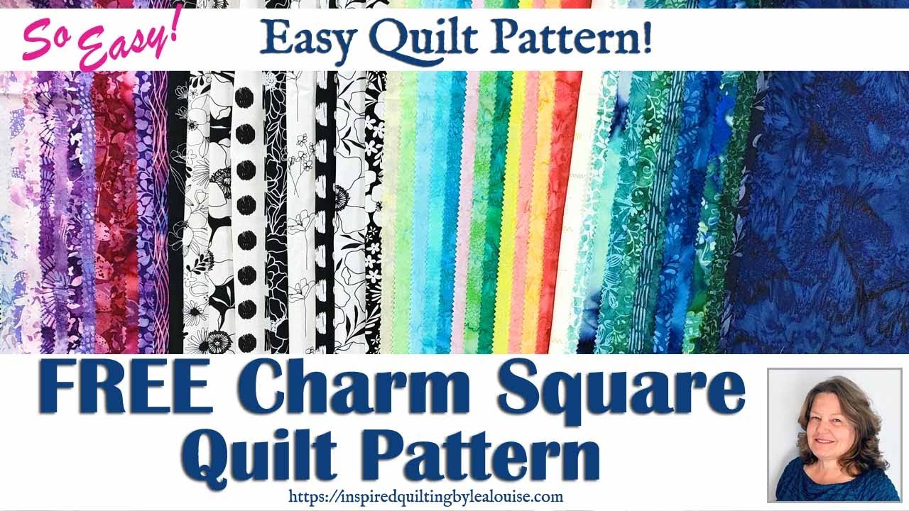 Free Charm Square Quilt Pattern-How to Quilt with Charm Squares-Charm ...