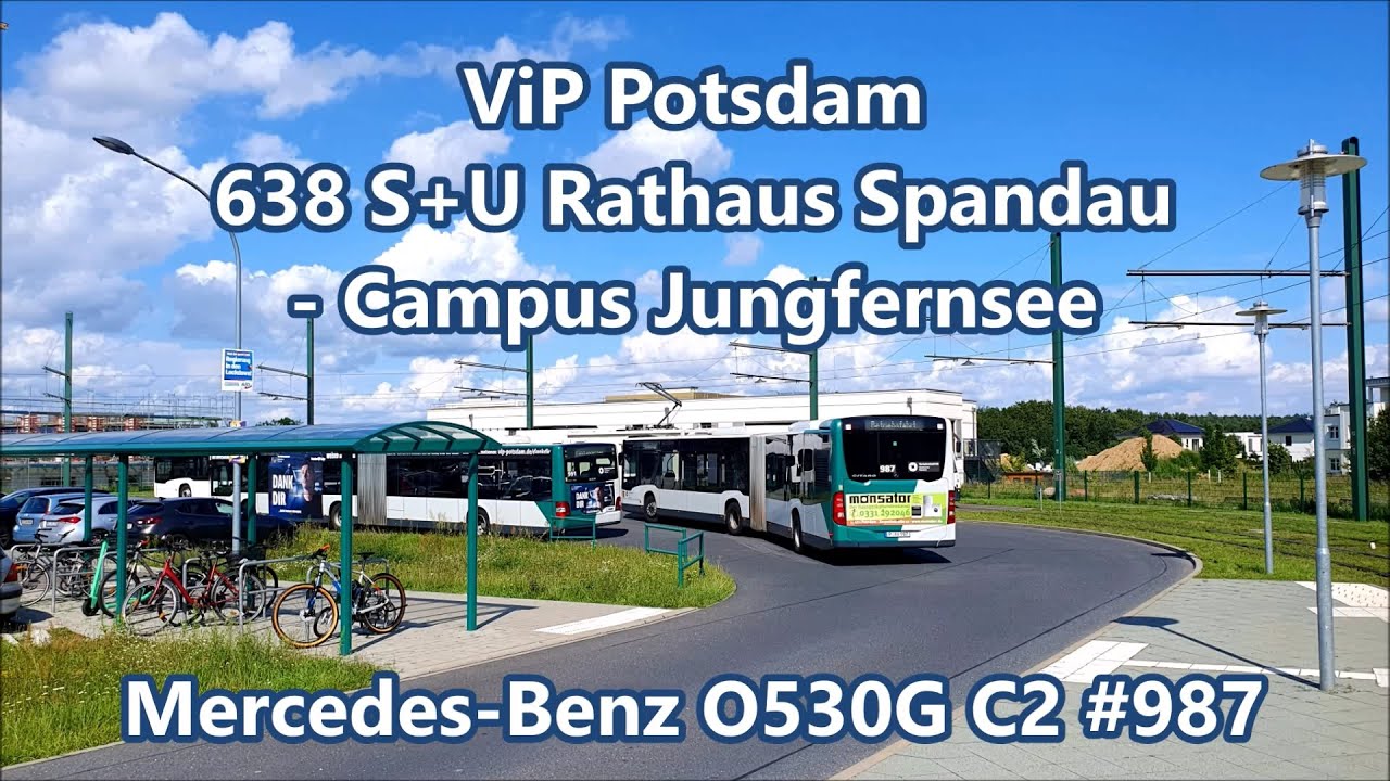 ViP Potsdam - Linie 638, Mercedes-Benz O530G C2 #987 - YouTube