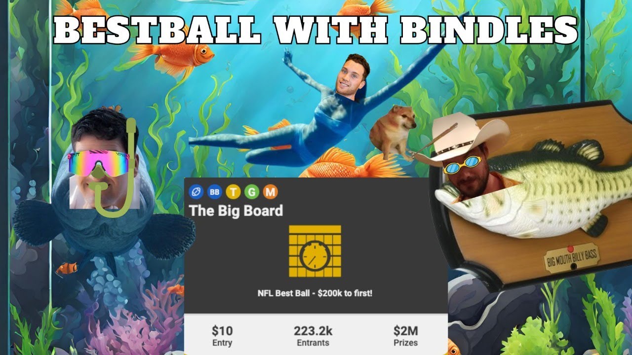 The Fish Draft A Bestball Team In February | Underdog Big Board Draft ...
