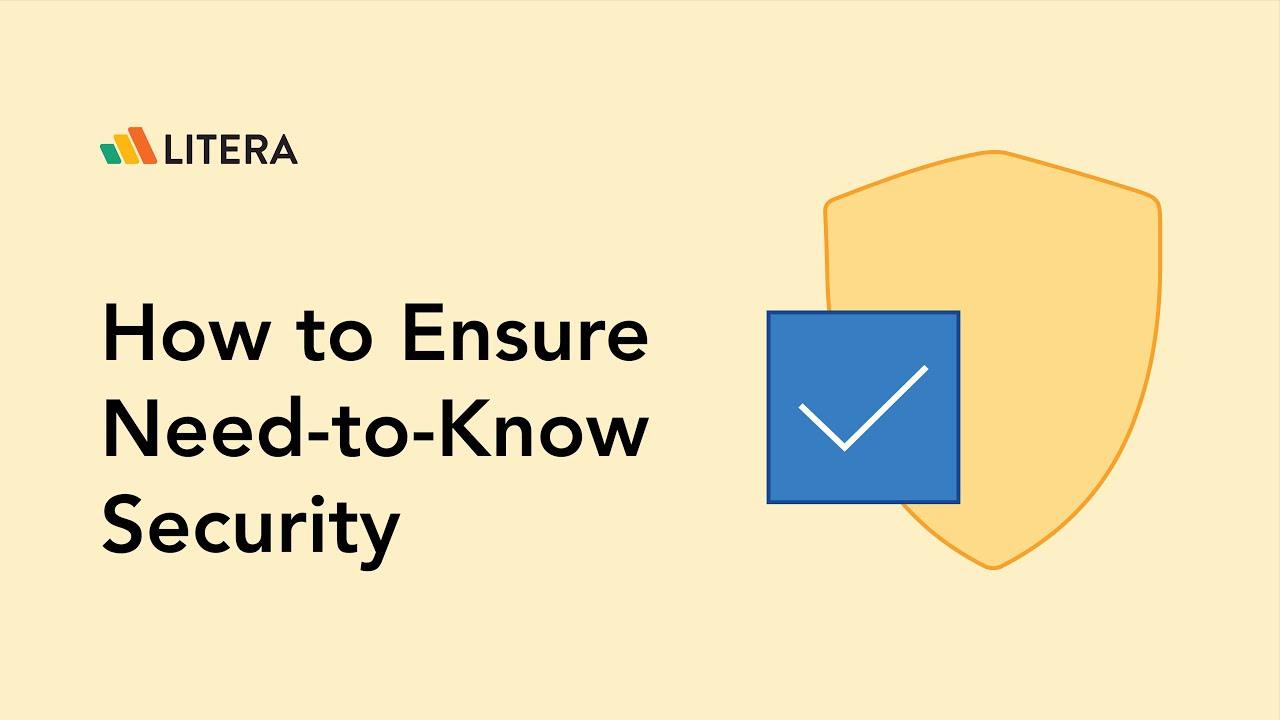 How to Ensure Need to Know Security CAM - YouTube