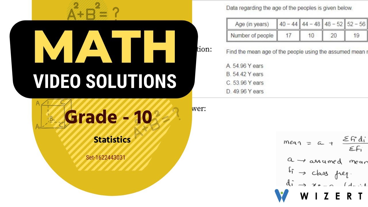Free Grade 10 Statistics Statistics Video Lessons Set 1622443031