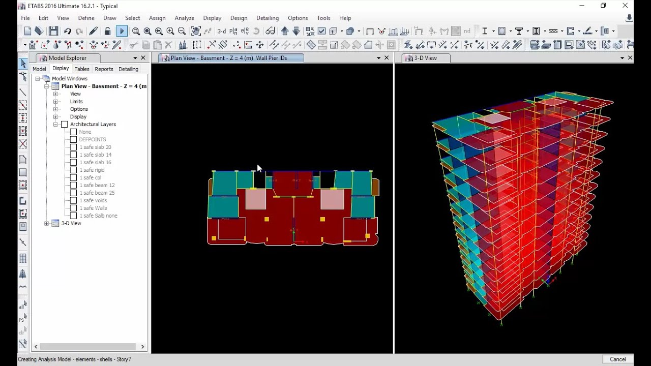 17 Full Etabs Model - YouTube