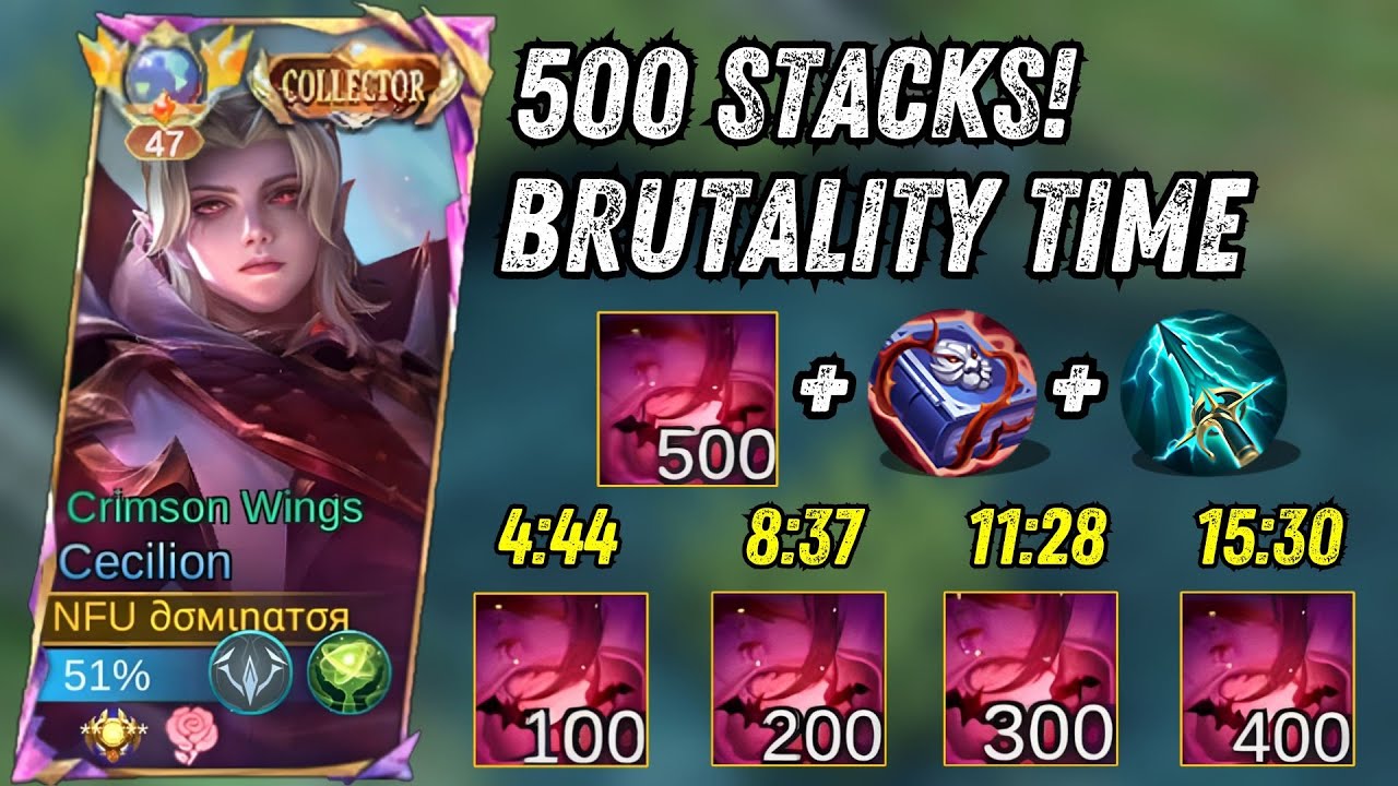 COMEBACK! 500 STACKS - IT'S BRUTALITY TIME, Cecilion Gameplay, Cecilion ...