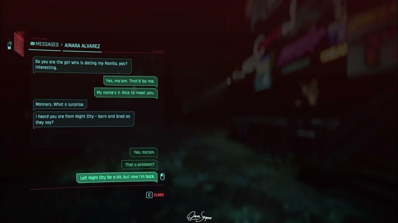 Getting Messages from Judy Alvarez's Mom - Cyberpunk 2077 - YouTube