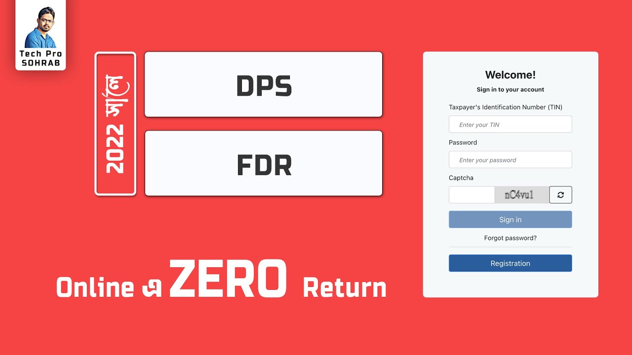 DPS বা FDR থাকলে কিভাবে Online এ ZERO Return দিবেন // Online Zero ...