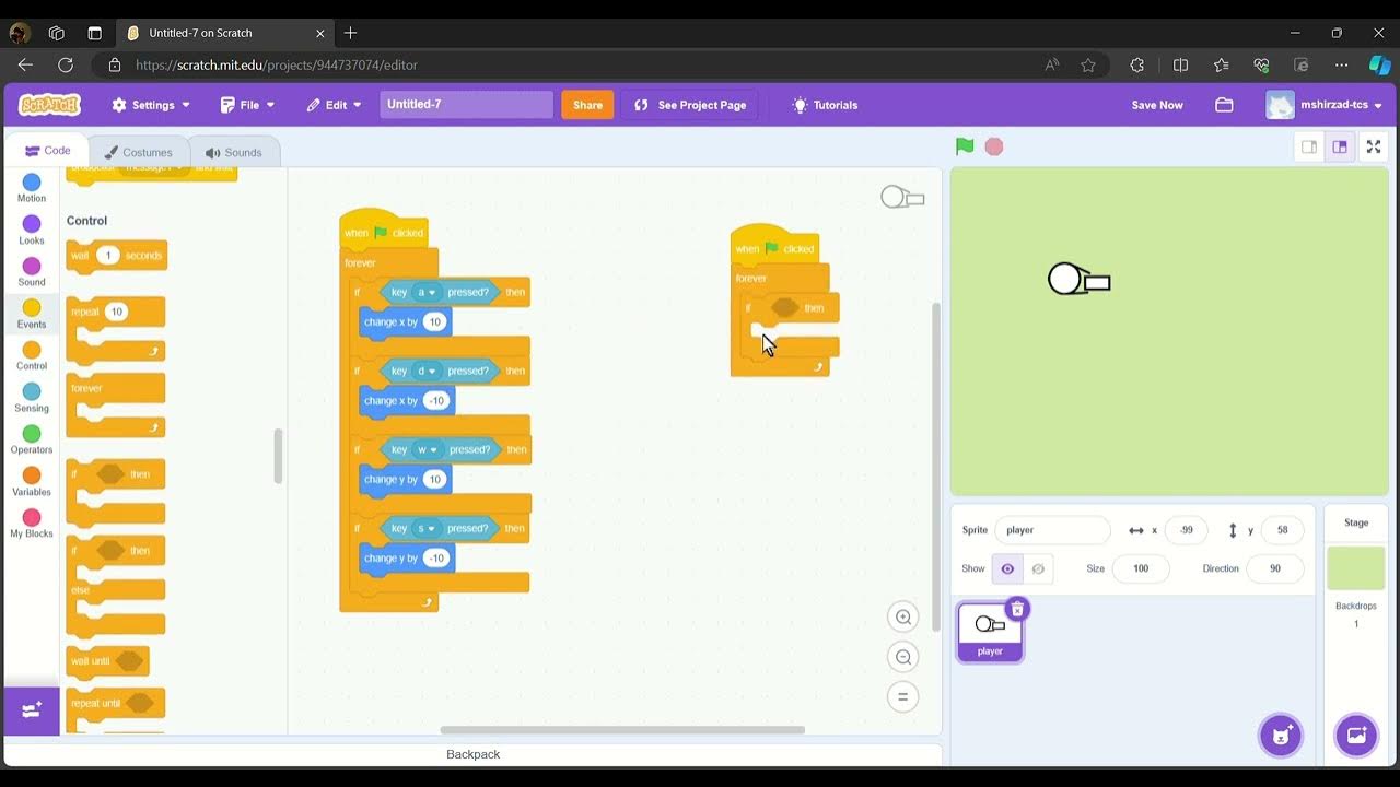 how to make zombie game scratch Tutorial part 1 - YouTube