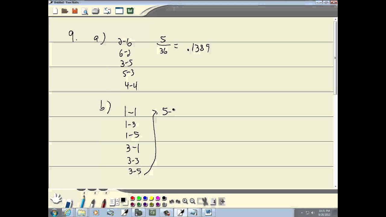 Elementary Statistics - Chapter 4-5 Test - Problem Type 9 - YouTube