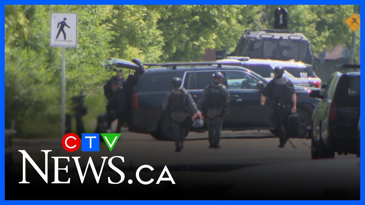 Man detained following lengthy stand-off - YouTube