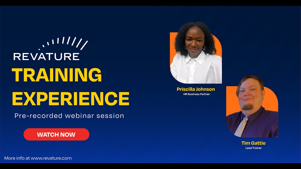 Revature Training Program in Three Words | Timothy Gattie, Customer Success Leader at Revature ...