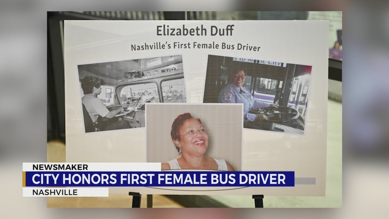 Newsmaker: Nashville honors first female bus driver - YouTube