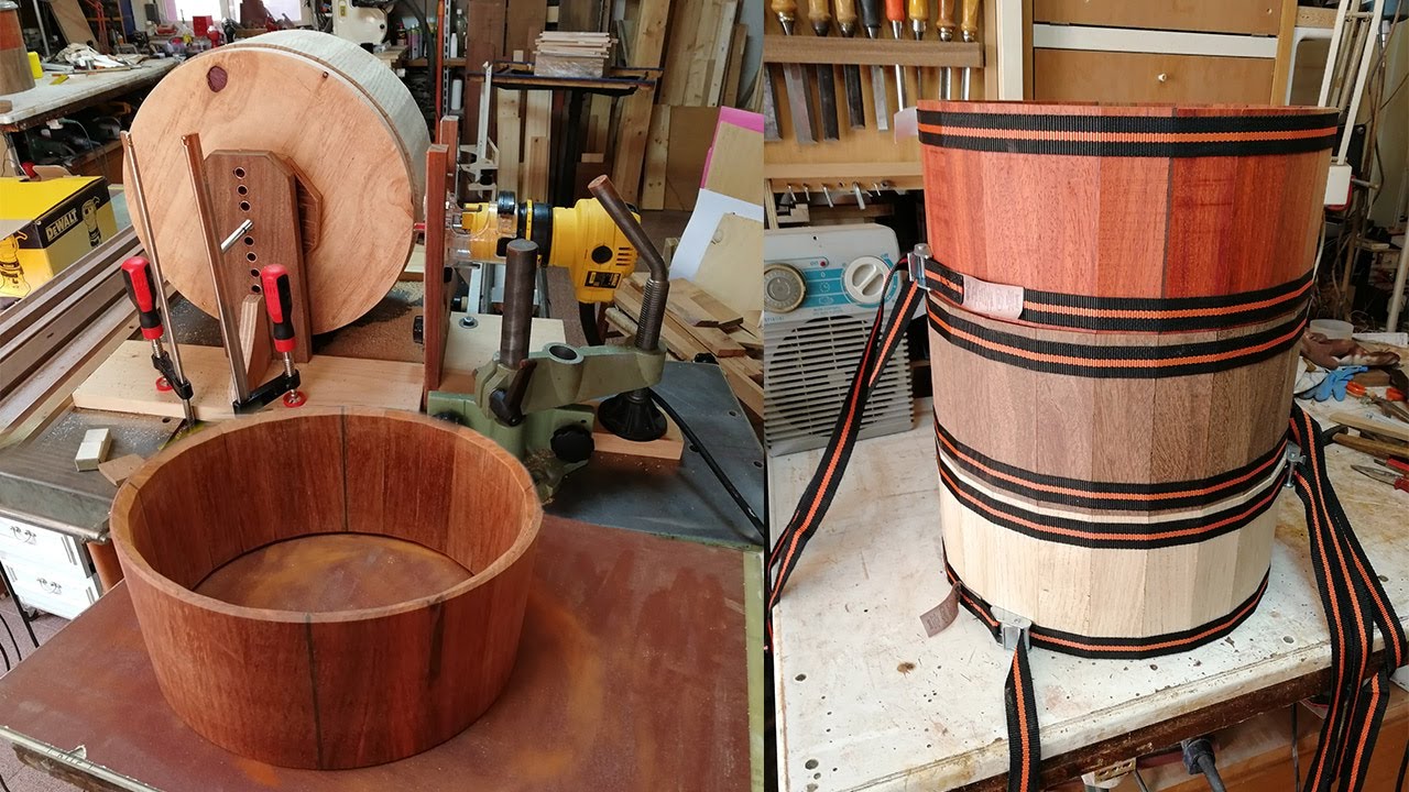 Rullante a Doghe - Fai Da Te - Stave Drum Shells - Homemade - YouTube