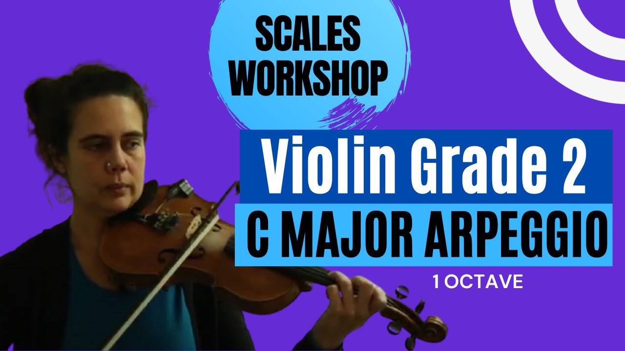Scales Workshop - Violin Grade 2 - C Major Arpeggio: 1 Octave - YouTube