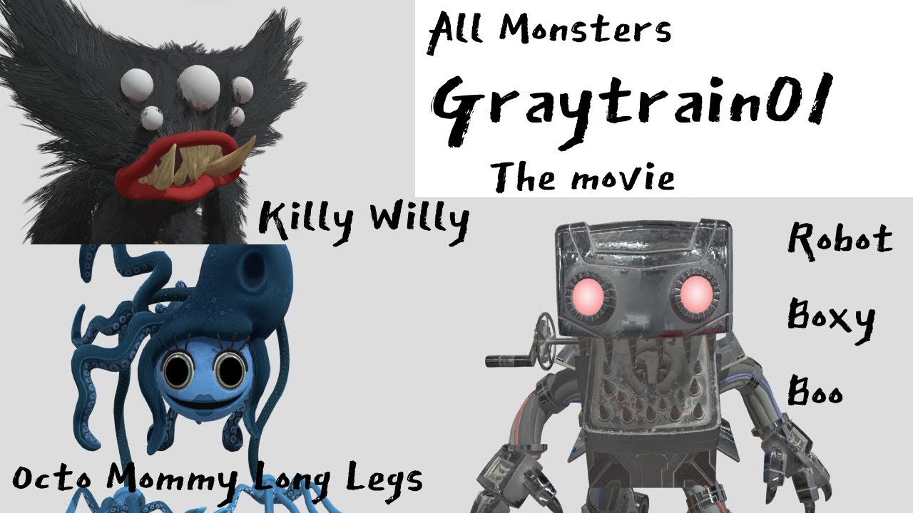 Playing As Killy Willy, Octo Mommy Long Legs, Robot Boxy Boo In PROJECT ...