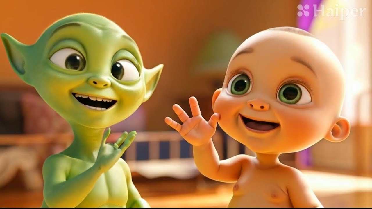 The alien and the chubby baby | story for kids | kids animation | kids ...