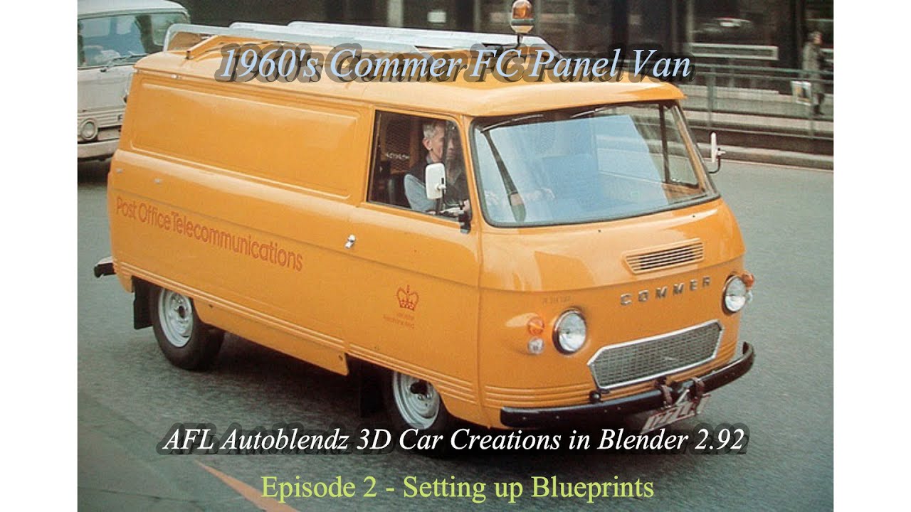Blender 3D Car Modelling Tutorial of a 1960's Commer FC Panel Van Ep 2 ...