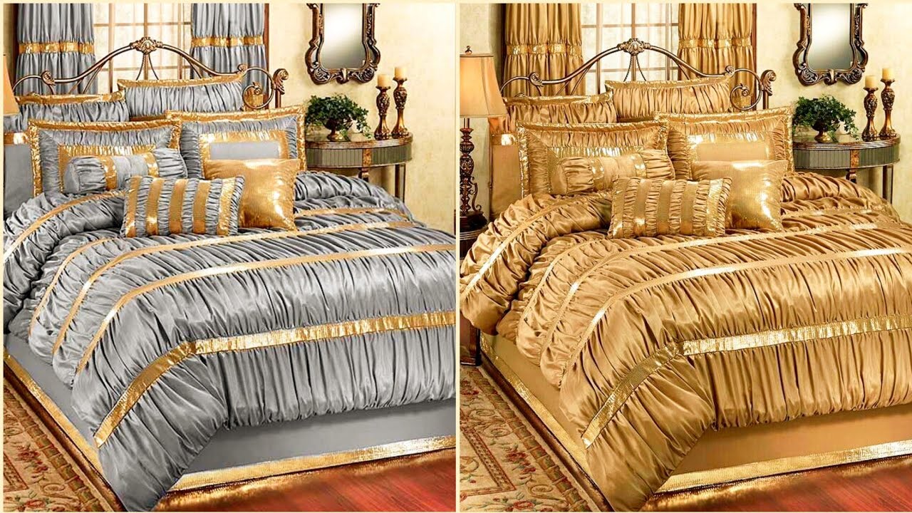 Luxury Stylish Fancy Bedsheets Wedding Set Pellow Cushion Ideas - YouTube