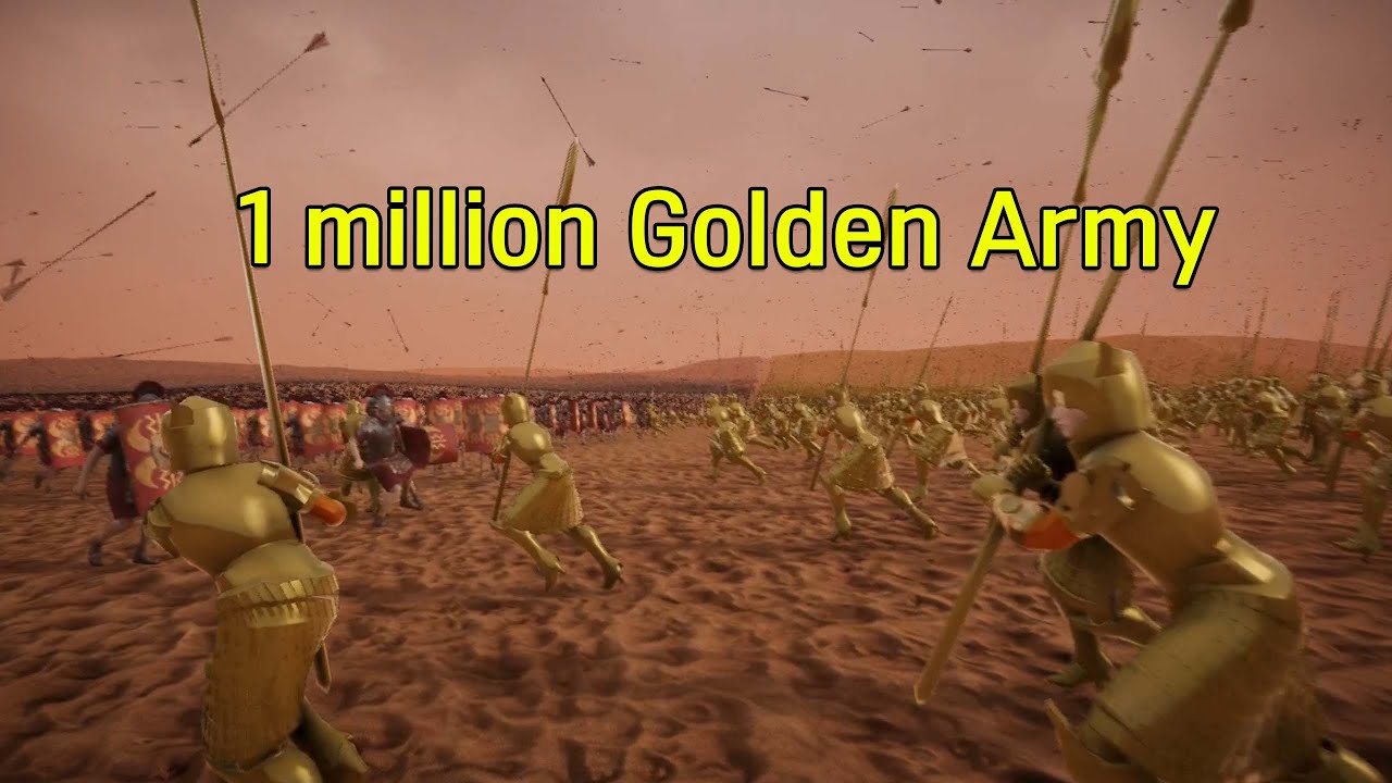 1 million Golden Army Vs 1 million Rome Ultimate Epic Battle Simulator ...