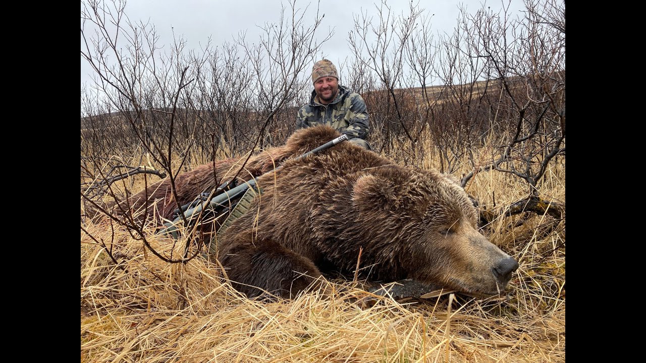 Kodiak Island 10-foot Giant Alaskan Bear hunt - YouTube