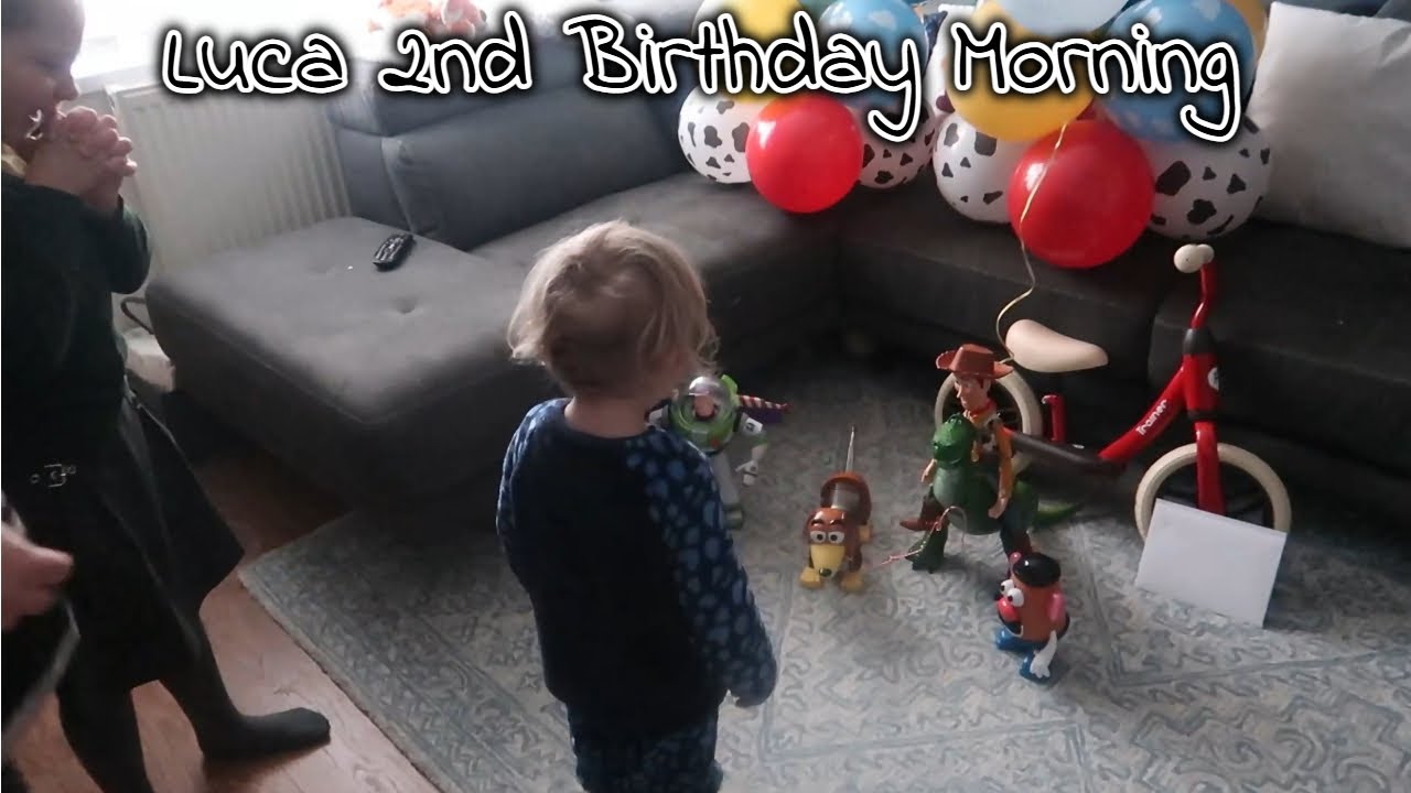 Luca 2nd Birthday Morning - YouTube