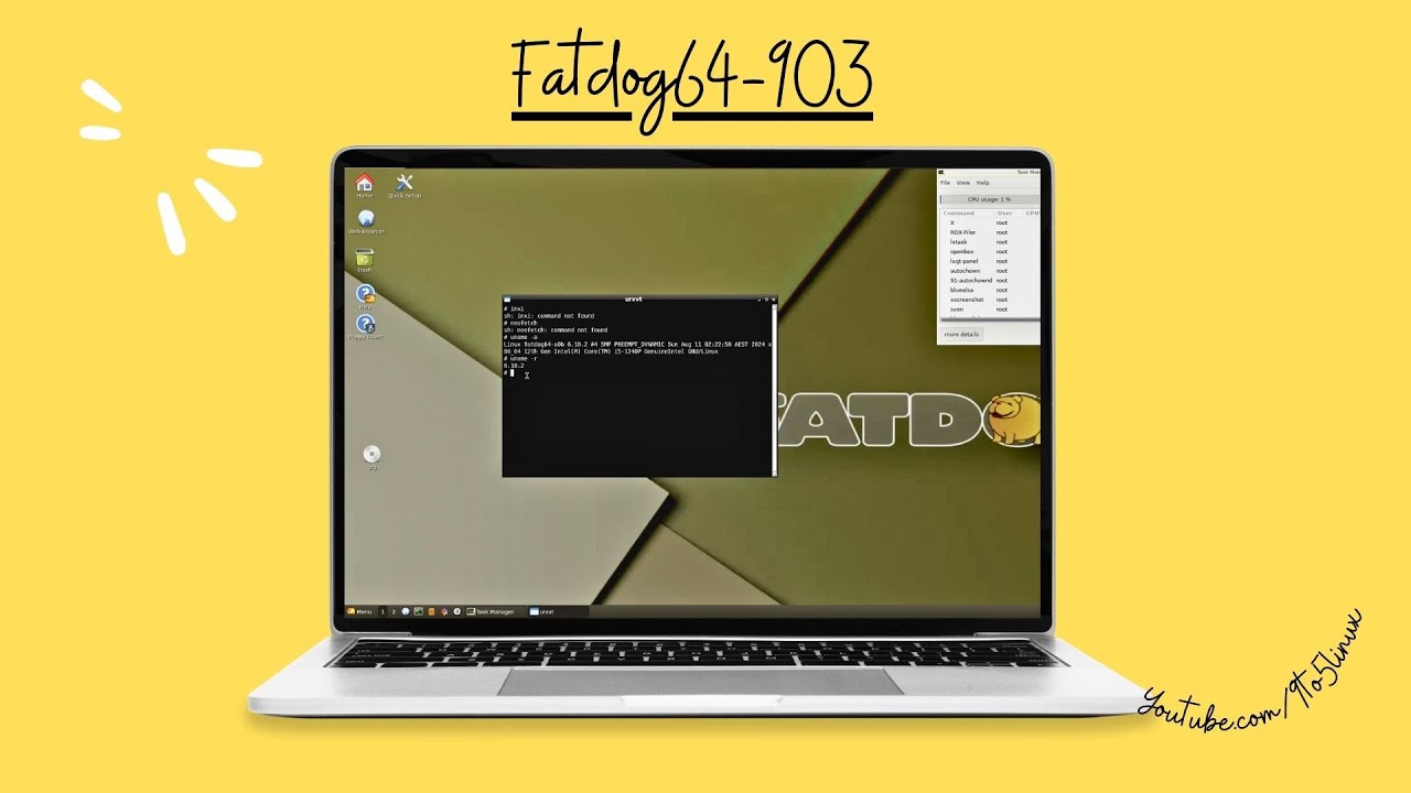 A First Look At Fatdog64 903 | The Fourth Release of Fatdog64 GNU/Linux 900 Series - YouTube