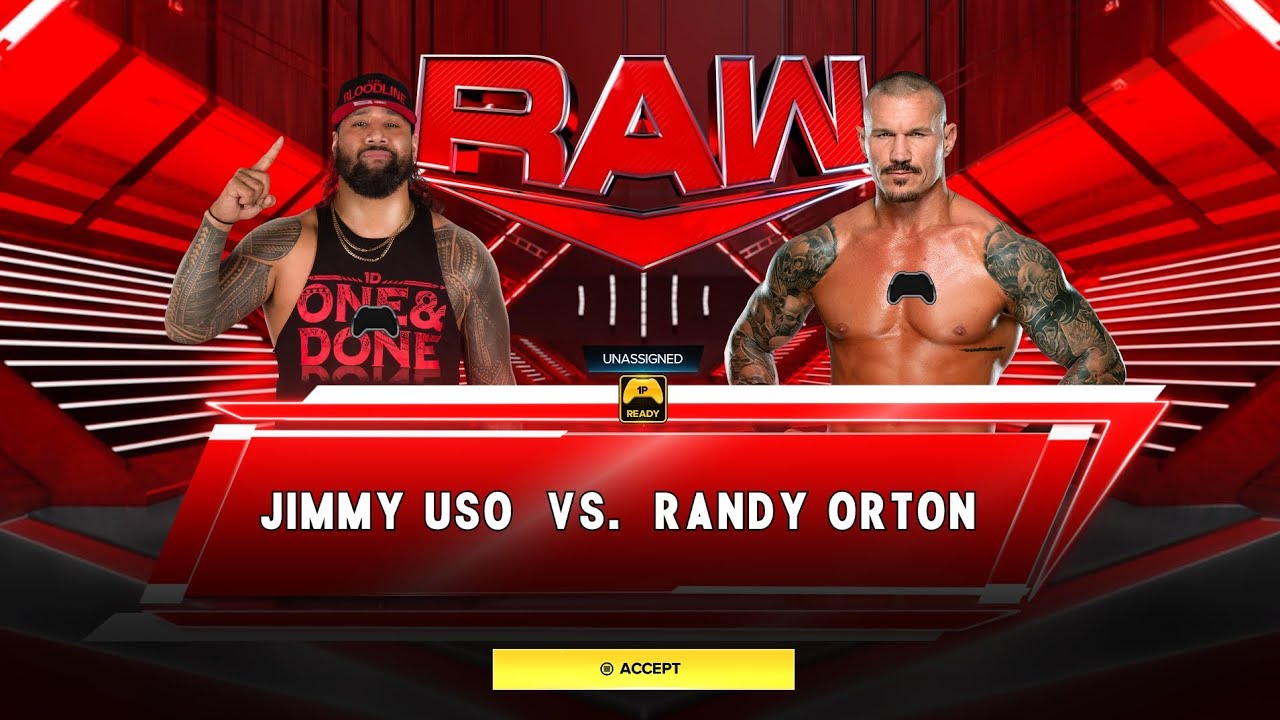 Jimmy uso vs Randy Orton - YouTube