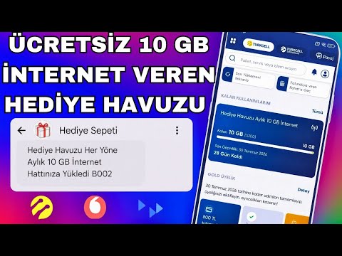 ÜCRETSİZ 10 GB İNTERNET KAMPANYASI TÜM HATLAR VODAFONE - TURKCELL | Bedava İnternet 2026