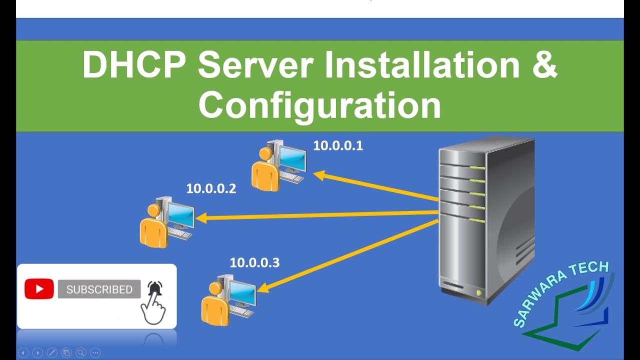 How To Install And Configure Dhcp Server In Hindi Video 7b Youtube