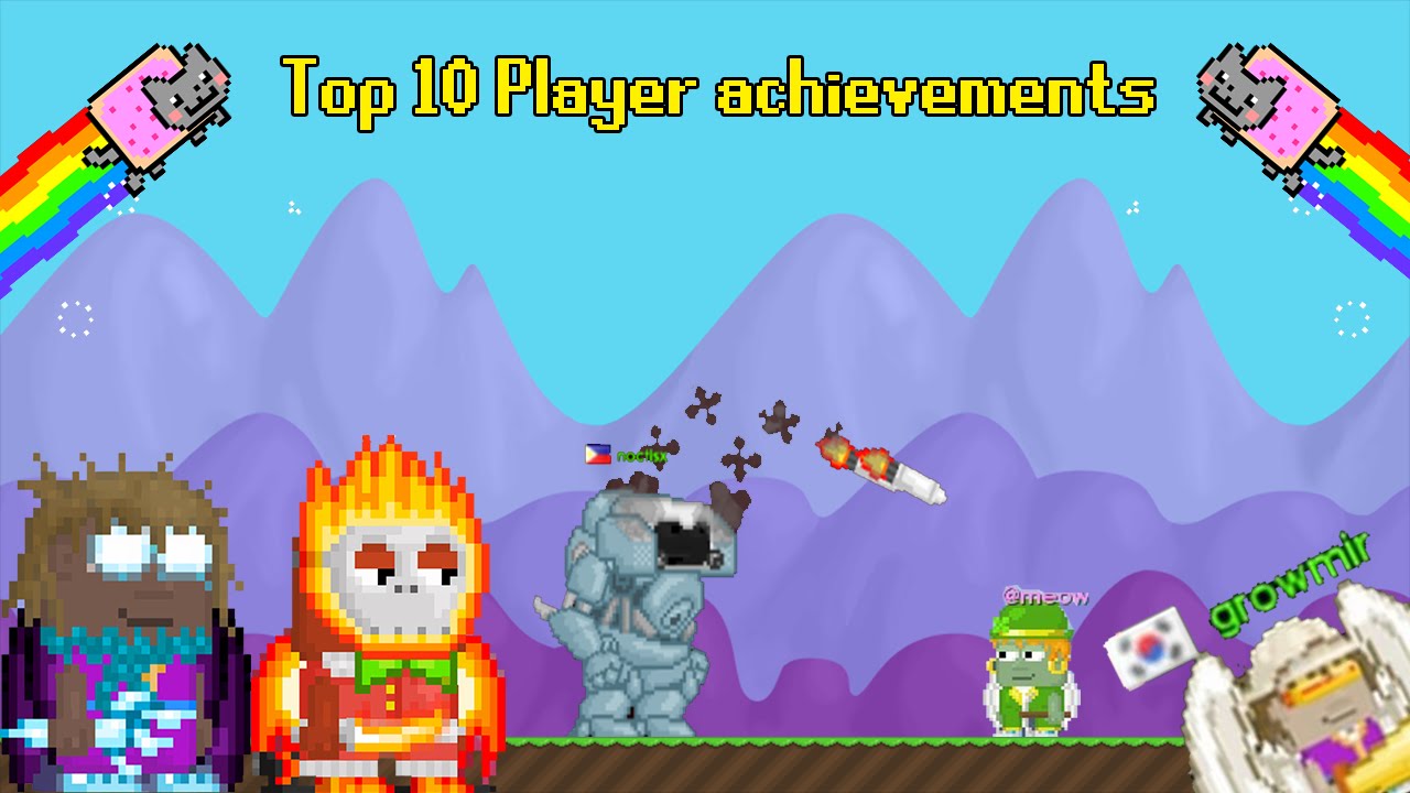 GrowNoobShow | Best 10 Player Achievements on GrowTopia - YouTube