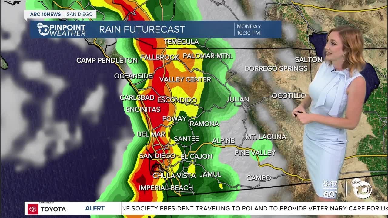 ABC 10News Pinpoint Weather with Meteorologist Leah Pezzetti - YouTube