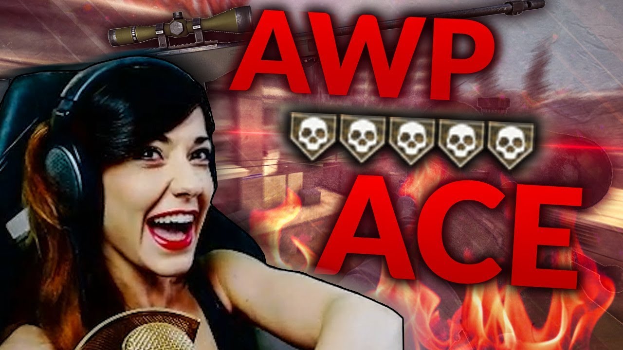 URQUEEEN SUPER AWP ACE OVERPASS/ QUEEENPASS/ best girl twitch ace - YouTube