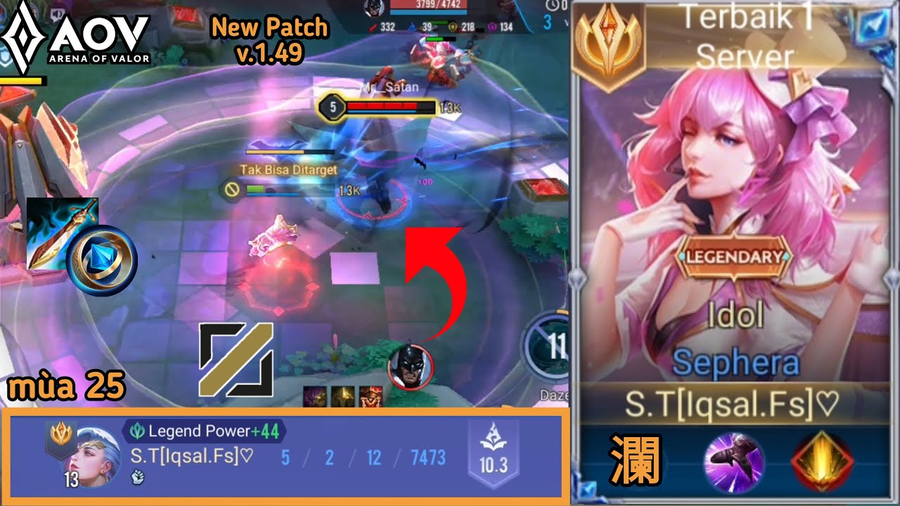 New Season S1 2023 🇮🇩 | Top Sephera Midlane Gameplay (Arena of Valor ...